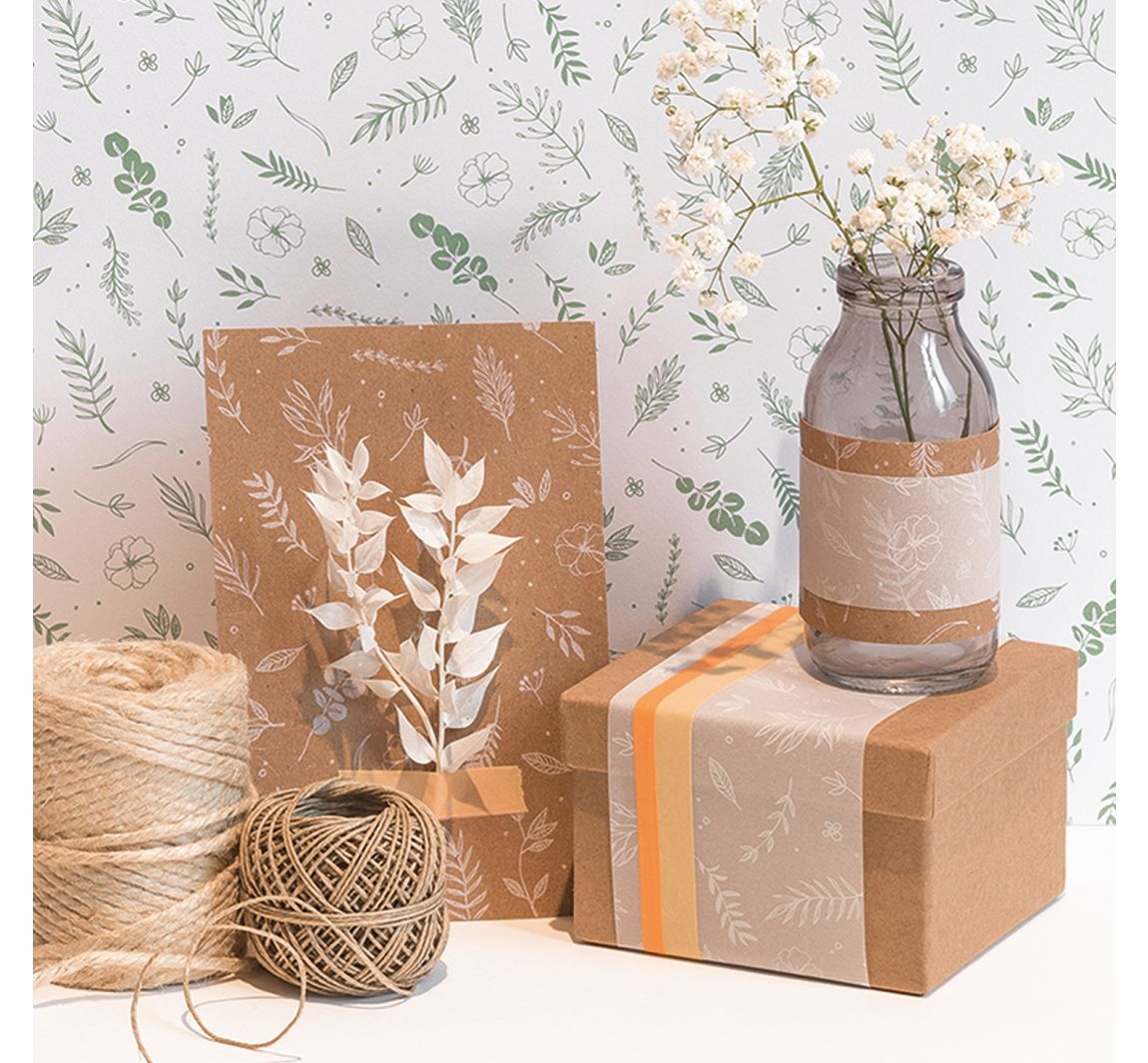 Papier cartonné à motifs « Feuilles » | Loisirs créatifs VBS Hobby Service