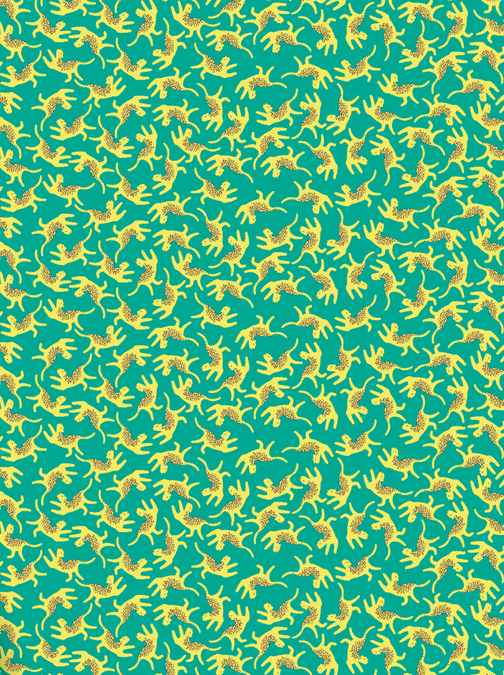 Papier Décopatch fluorescent « Yellow Leopard » - VBS Hobby