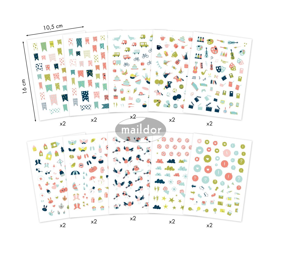 Carnet de stickers « Bullet Journal » | Loisirs créatifs VBS Service Hobby